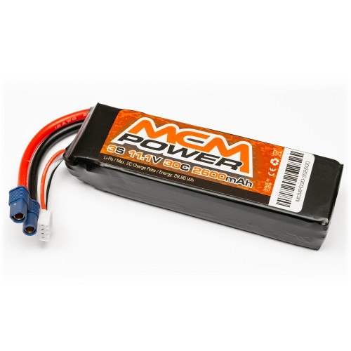 MCM Power Pack LiPo MCM POWER - 3S 11,1V 2600 mAh 30C - MCM Group