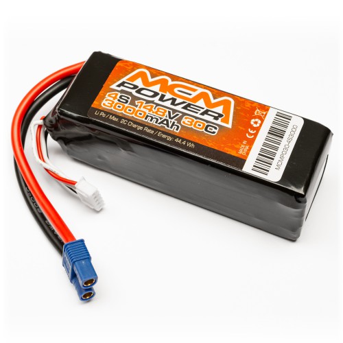 MCM Power Pack LiPo MCM POWER - 4S 14,8V 3000 mAh 30C - MCM Group