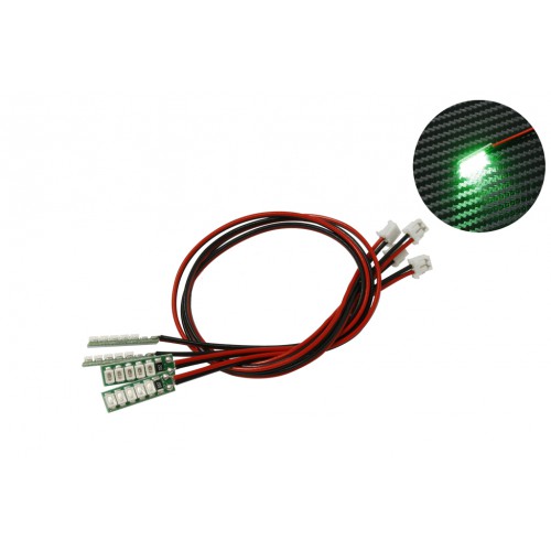 MRT - Gaui DISC.. Green LED (JR 2-Pin flat connector) x4 - MCM Group