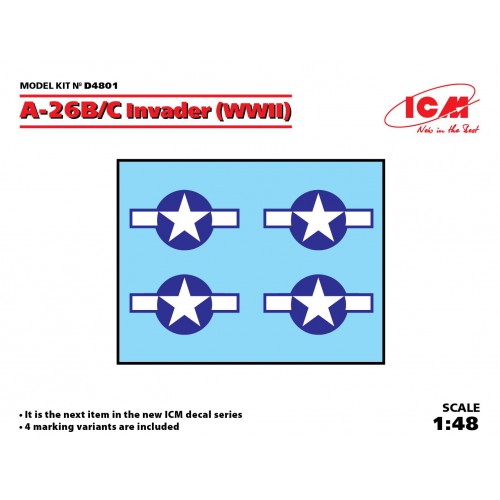 ICM A26 B/C Invader (WWII) Decals 1/48 - MCM Group
