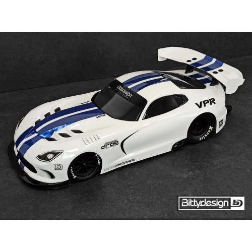 Bittydesign VPR 1/10 No Prep Street Drag racing clear body shell - MCM ...