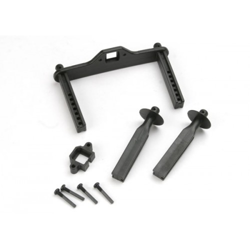 Traxxas Body mount posts, front (2)/ body mount, rear/ body mount sc ...