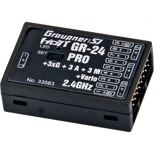 Graupner Graupner - GR-24 Pro 3xG+3A+3M+Vario 2.4GHz Hott receiver