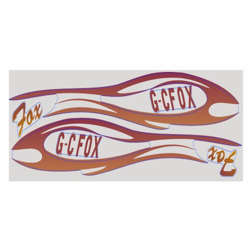 FMS 2300mm Fox : Sticker - MCM Group