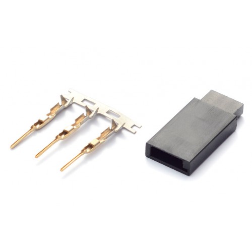 Beez2B Connector : Futaba Male plug with gold plated terminals (1pc