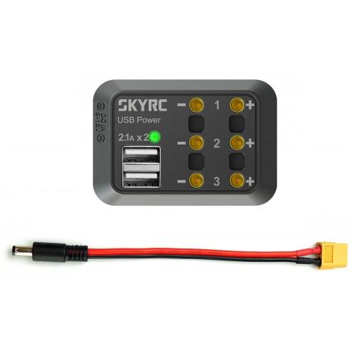 SkyRC Power distributor with DC 2,5 (Max 10A + USB 5V 2,1A) - MCM Group